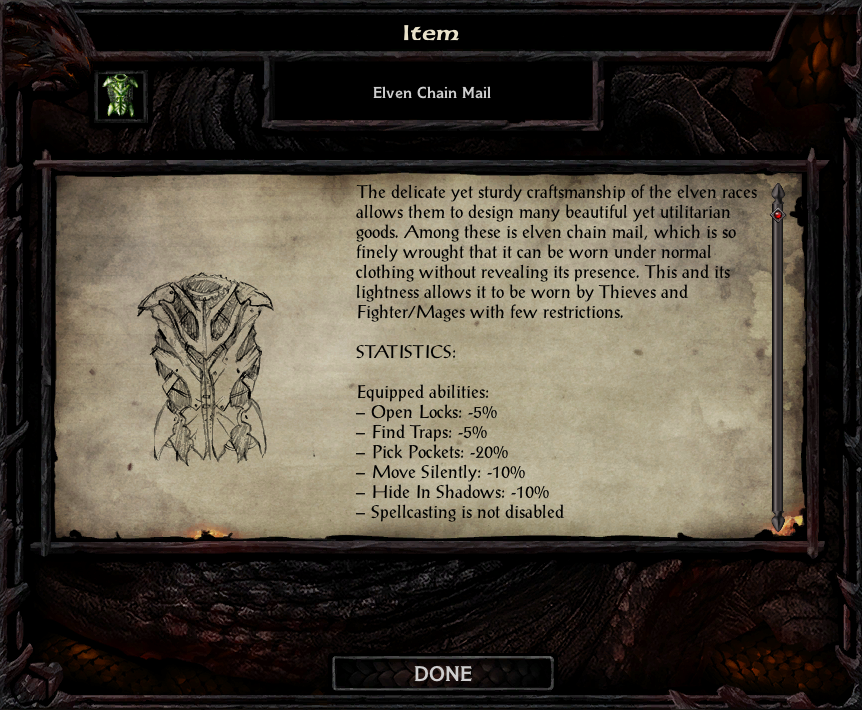 Best in Slot Armor - Baldur's Gate 1