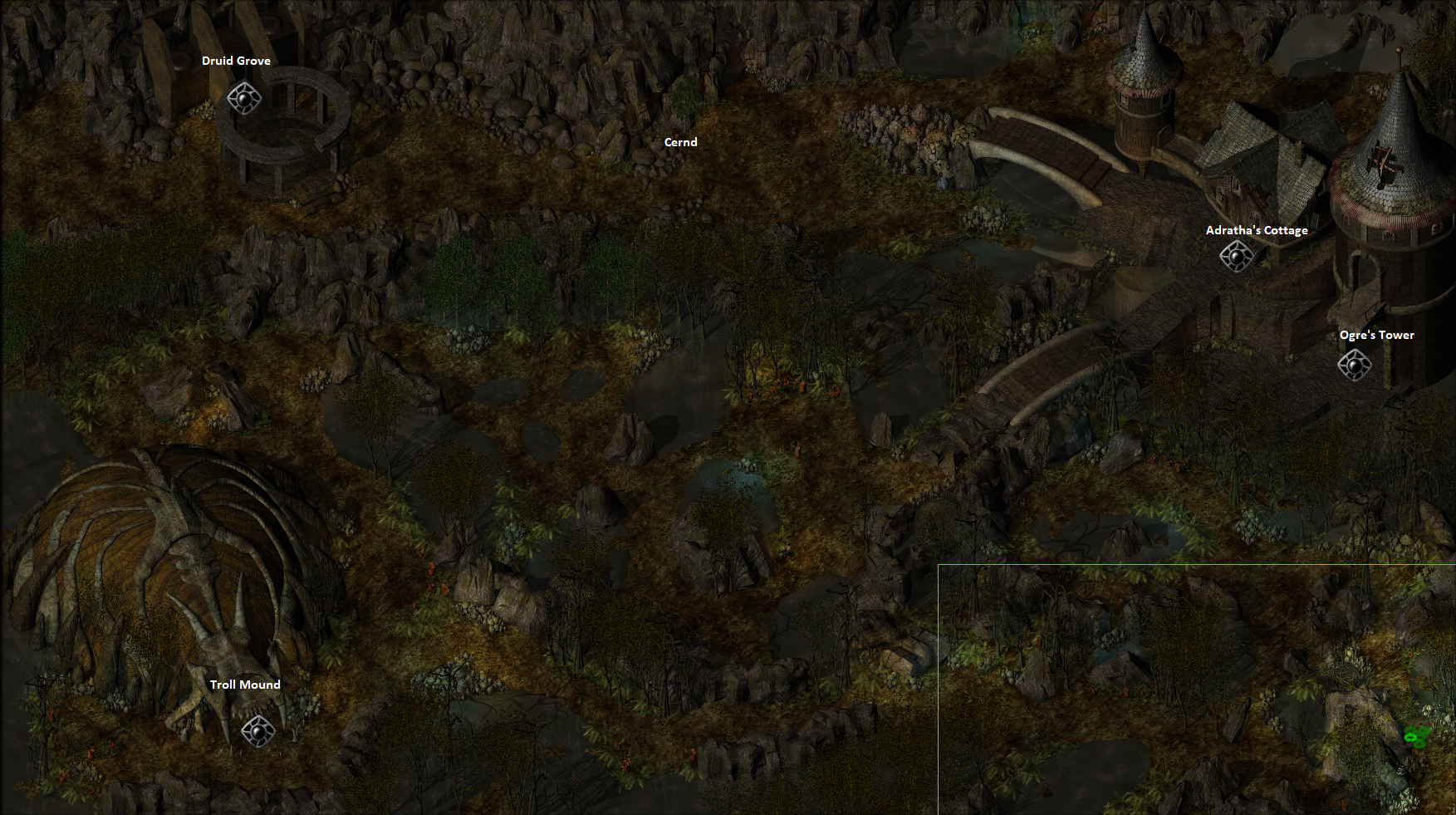 Druid Grove Overview - Baldur's Gate 2
