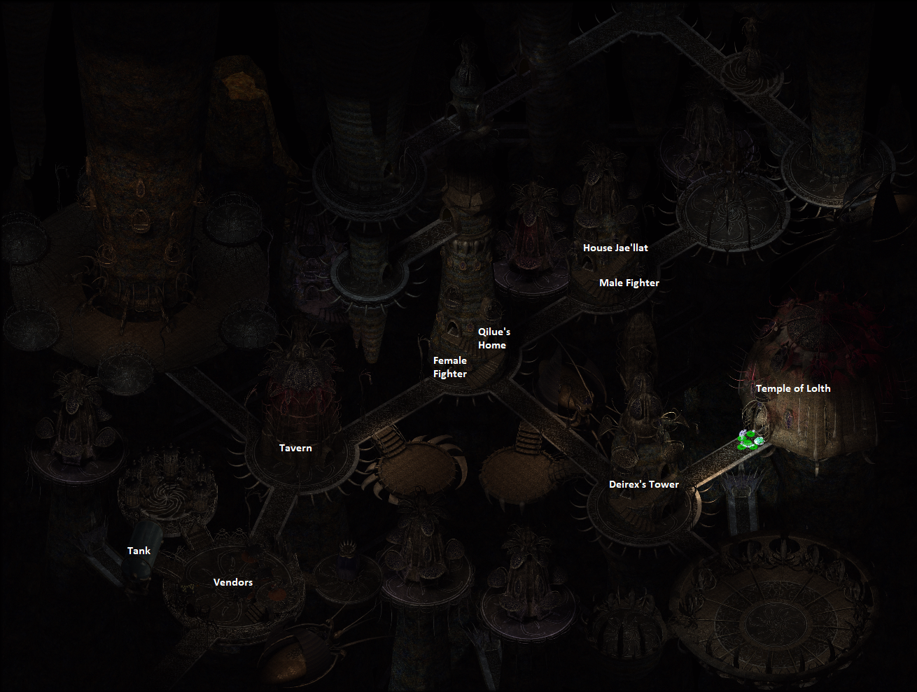 Ust Natha Overview - Baldur's Gate 2