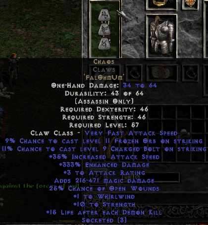 Chaos: Weapon Rune Word - Diablo 2