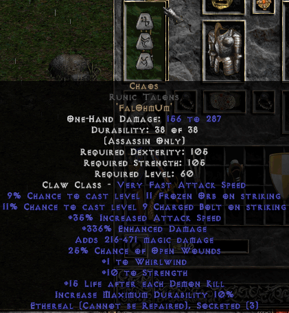 Chaos: Weapon Rune Word - Diablo 2