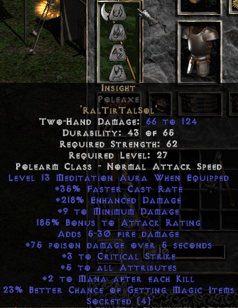 Insight: Weapon Rune Word - Diablo 2