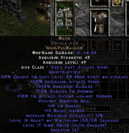Oath: Weapon Rune Word - Diablo 2