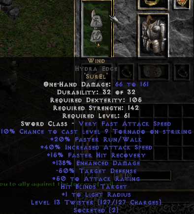 Wind: Weapon Rune Word - Diablo 2