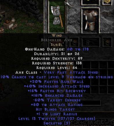 Wind: Weapon Rune Word - Diablo 2