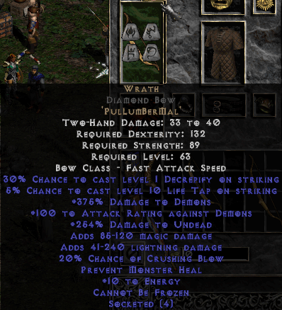Wrath: Weapon Rune Word - Diablo 2