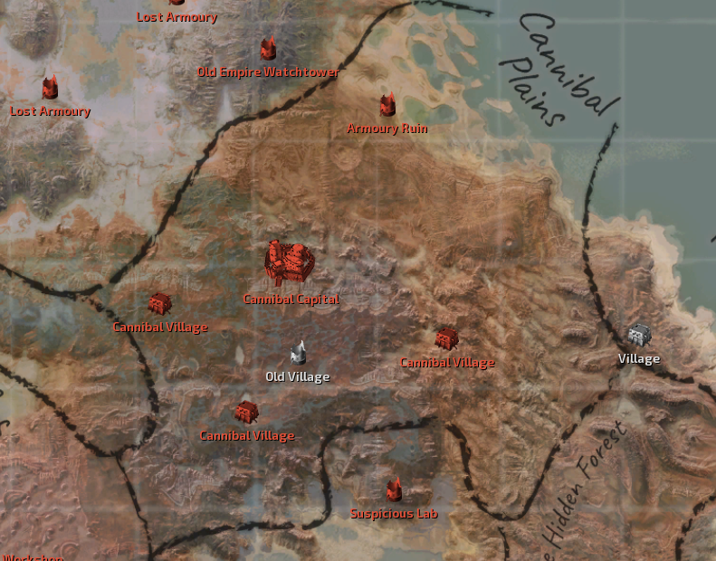 Mid Game Zones Loot Guides & Map Locations - Kenshi