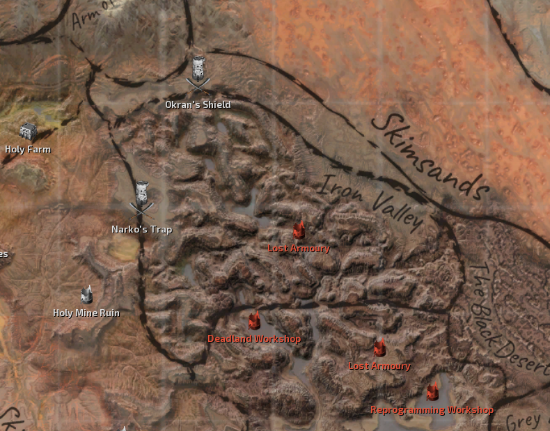 Mid Game Zones Loot Guides & Map Locations - Kenshi