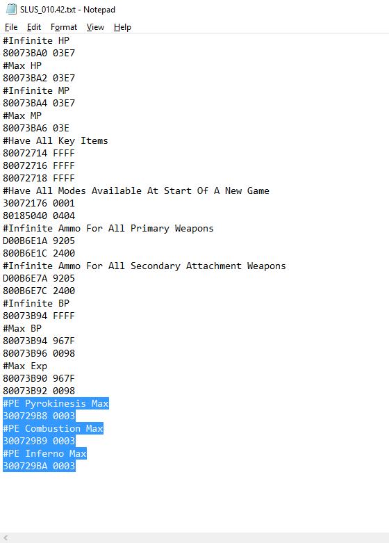 How to use Cheat Codes with the ePSXe Emulator