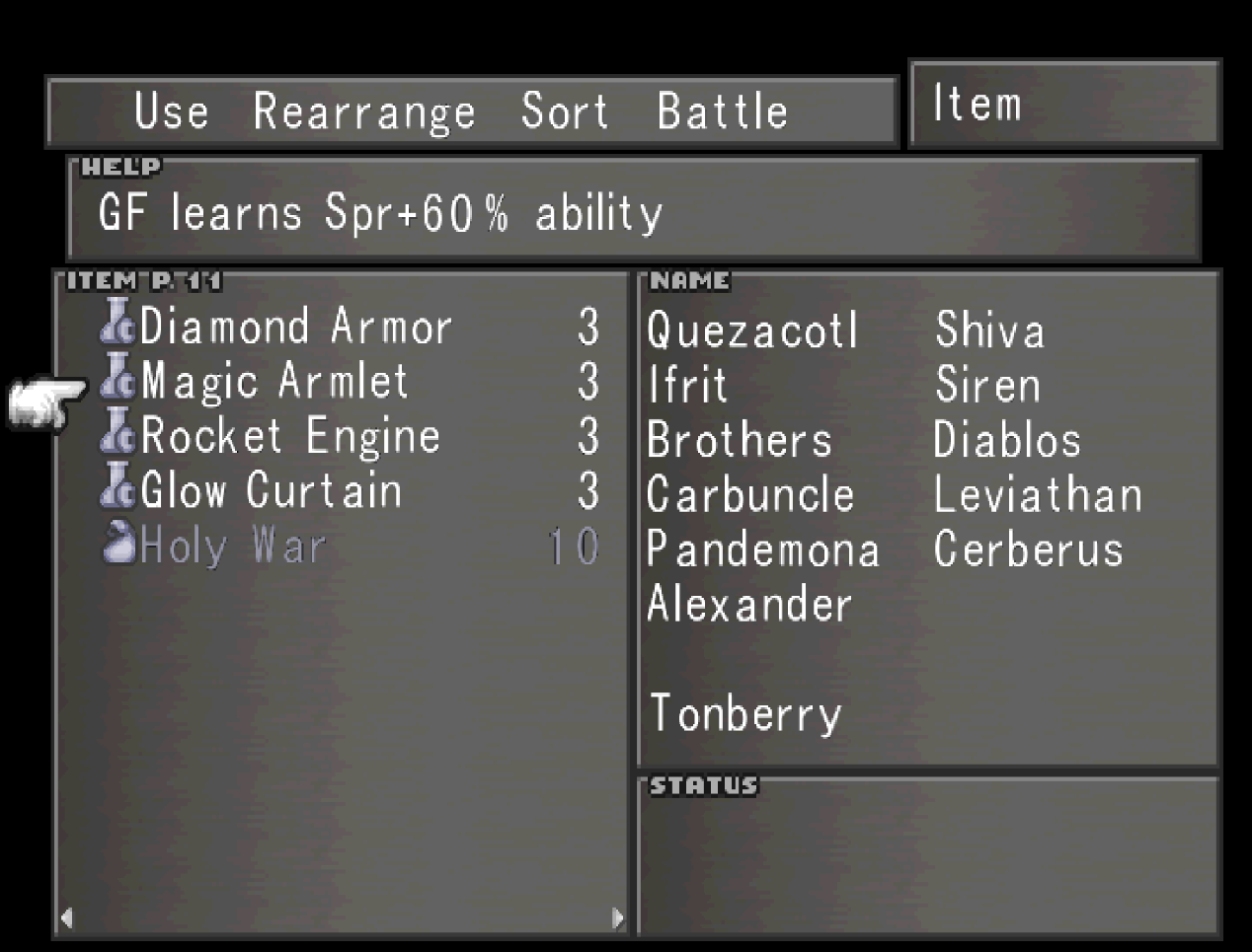 Rinoa Card - FF8 Guide