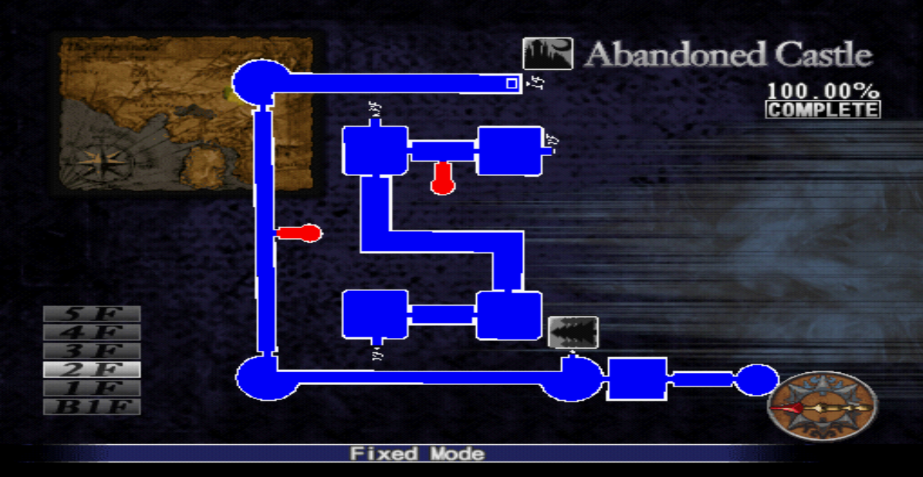 Abandoned Castle 100% Map - Castlevania Curse of Darkness