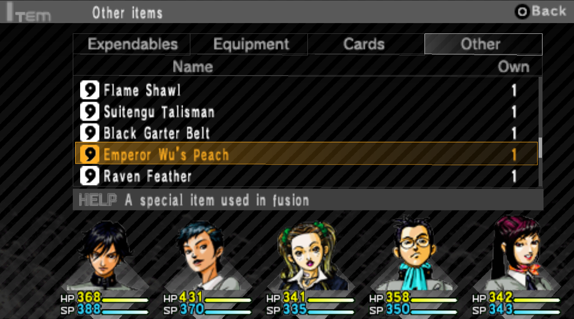 List of All Persona Fusion Items - Persona 1 Guides